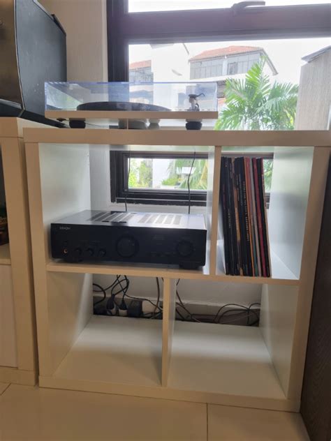 Ikea Kallax Modified For Audio Furniture Home Living Furniture Shelves Cabinets Racks On