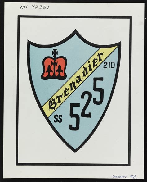 Nh 72369 Kn Insignia Uss Grenadier Ss 525