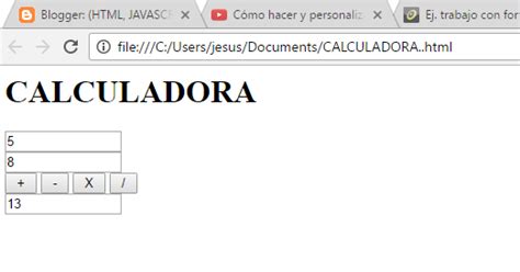 Html5 Y Javascript Calculadora