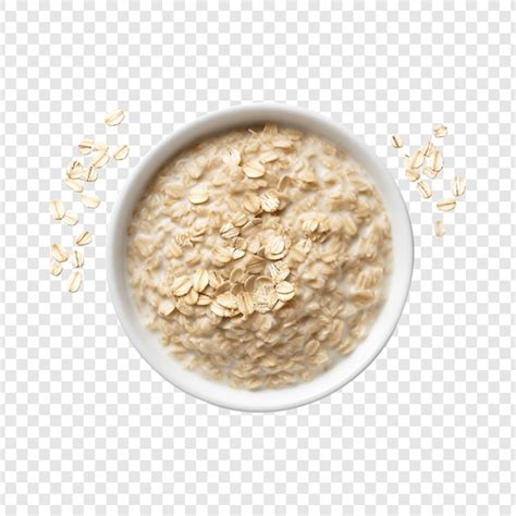 투명 배경에 고립 된 오트밀 무료 Psd 파일