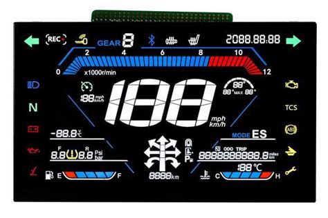 FSTN Display Va Nagetive Transmissive Monochrome Segment LCD Vehicle Mounted Screen China