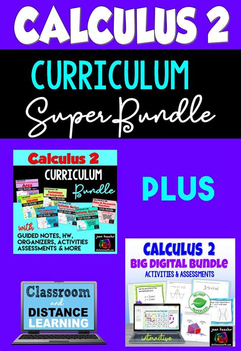 Calculus 2 Curriculum Super Bundle With Digital Ap Calculus Ap Calculus Ab Calculus