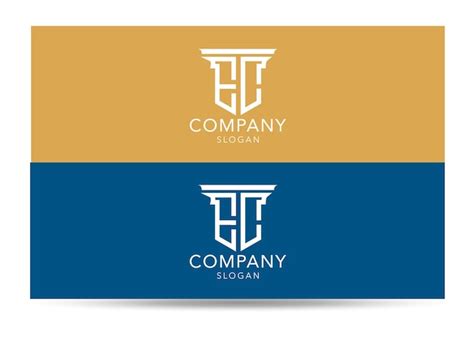 Premium Vector Modern Monogram Initial Letter Ec Logo Design Template