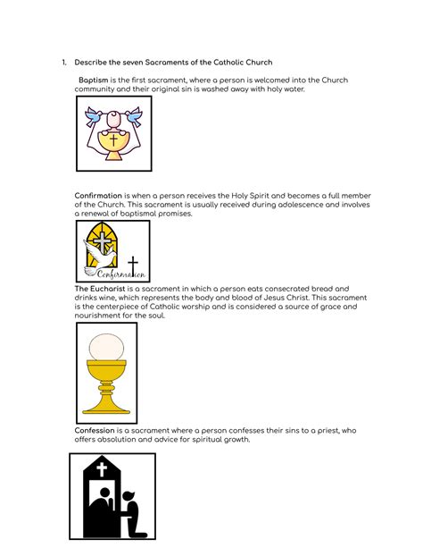 Solution In Depth Review Of The 7 Sacraments Studypool
