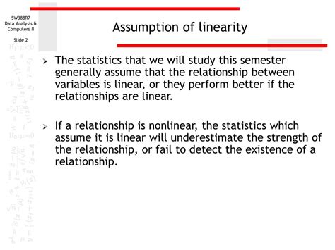 Ppt Assumption Of Linearity Powerpoint Presentation Free Download
