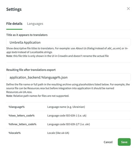 File Management Crowdin Docs