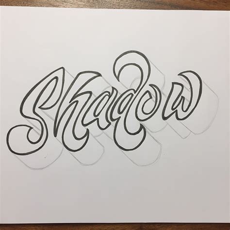 Add Dimensional Shadows To Hand Lettering Kelly Creates
