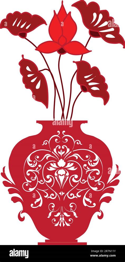 Stock Vector Illustration Vase Vector Stock Vector Image And Art Alamy