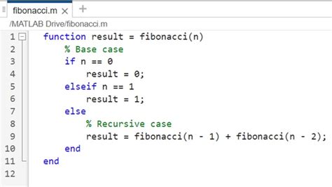Matlab Recursive Functions