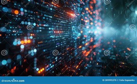 Array Of Numbers On Dark Background Stock Photo Image Of Series