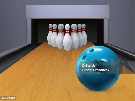 롤링 볼과 스키틀 핀이있는 현실적인 볼링 나무 차선 스포츠 볼 게임 대회 골목 벡터 배경을 재생 볼링 클럽 Championship에 대한 스톡 벡터 아트 및 기타 이미지