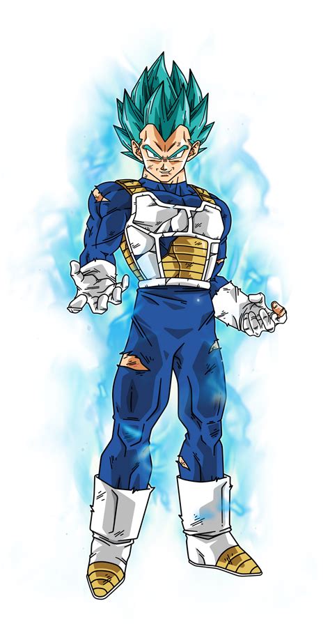 Vegeta Blue Anime Series Saiyan Form Fighting Style Dragon Ball Png