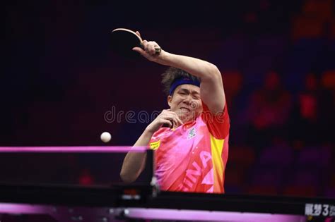 Wang Chuqin Chn Forehand Editorial Image Image Of Germany 344768515