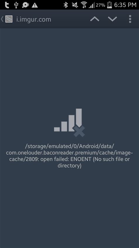 No Such File Or Directory Error When Trying To View Photos Android