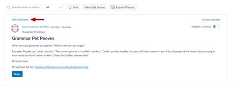 New In Canvas Multiple Due Date Discussions With Checkpoints The Teaching Innovation Blog