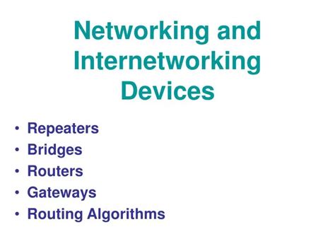 Ppt Networking And Internetworking Devices Powerpoint Presentation Free Download Id3099976