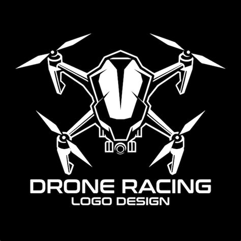 Premium Vector Drone Racing Vector Logo Design