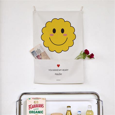 Smile A 스마일 포켓 패브릭 포스터 두꺼비집 가리개