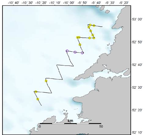 Acoustic Survey Effort Black Line And Acoustic Detections Closed Download Scientific Diagram