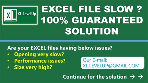 Excel Files Open Very Slow How To Reduce Excel File Size Improve Excel Performance Excel
