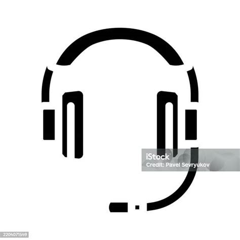 헤드셋 마이크 하이브리드 작업 글리프 아이콘 벡터 일러스트 레이 션 균형에 대한 스톡 벡터 아트 및 기타 이미지 균형 다양성 독립 Istock
