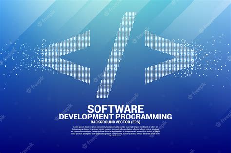 premium vector software development programming tag icon with square