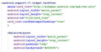 Android Cardview Set Different Background Color For Each Element Stack Overflow