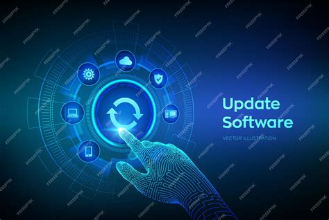 Premium Vector Update Software Upgrade Software Version Concept On