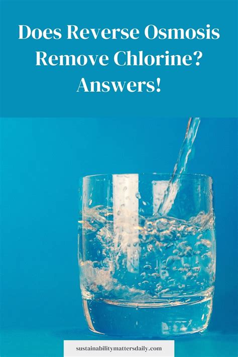 Does Reverse Osmosis Remove Chlorine