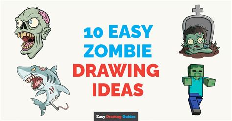 Zombie Drawings Easy Drawing Guides