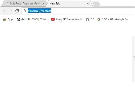How To Restart Chrome Browser Without Losing Open Tabs Tutorials Made