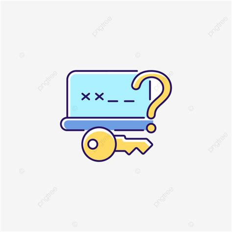 Forgetting Password Rgb Color Icon Icon Technology Privacy Vector Icon