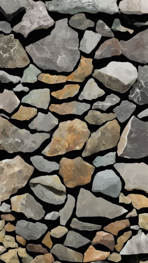 Fossil Background Nature Photography Natural Stone Biological Illustration Stock Illustration