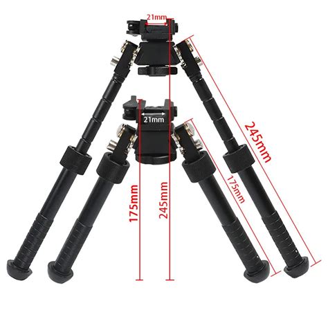 tilt 360 degree rotation v8 bipod retractable and tactical