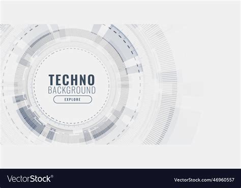Technology Data Visualization Concept Futuristic Vector Image