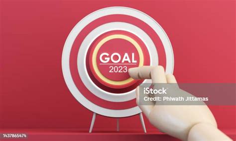 카운트 다운은 목표 달성을위한 계획의 비전과 관점으로 2023 년 새해를 시작합니다 미래의 비즈니스 및 경영에 대한 개념 빨간색 배경에 만화 삽화 3d 렌더링 0명에 대한