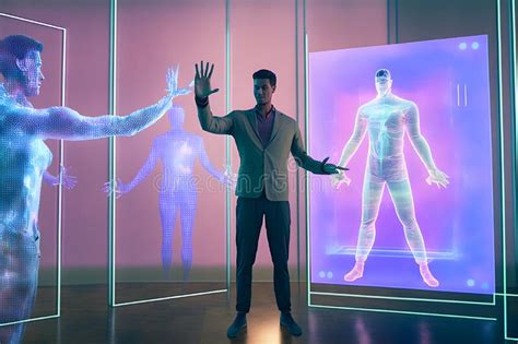 Motion Capture Virtual Reality Digital Technology Stock Illustration Illustration Of