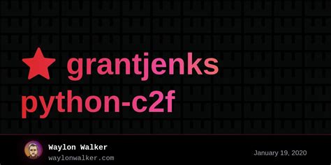 ⭐ Grantjenks Python C2f