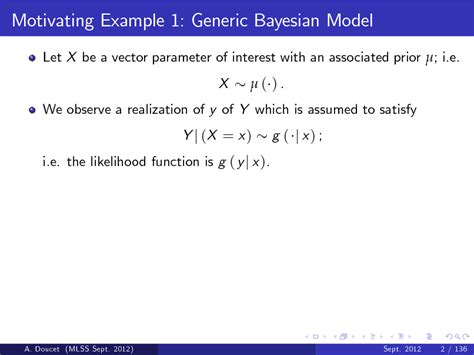 Sequential Monte Carlo Methods For Bayesian Computation Arnaud Doucet Mlss 2012 Kyoto Slides