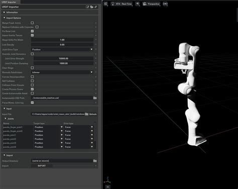 Import Urdf — Isaac Sim Documentation
