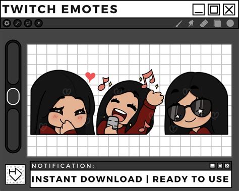 Twitch Emotes Youtube Emotes Custom Made Emotes Streamer Etsy