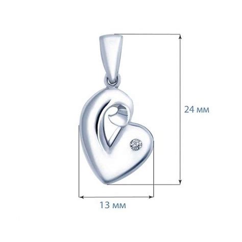 Купити Срібний кулон з куб цирконієм Lurie Jewelry 153594 Таїланд ціна 352 грн у магазині