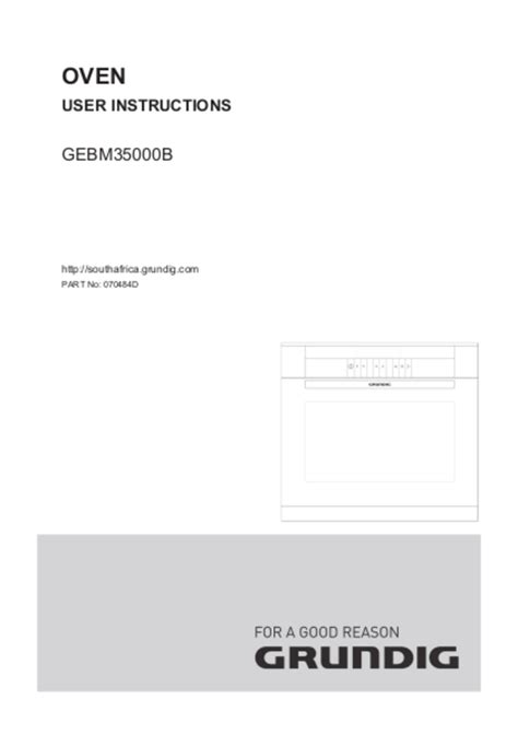 User manual Grundig GEBM35000B (English - 28 pages)