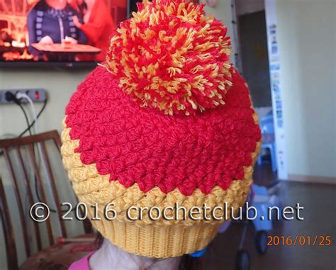 Двухцветная шапка крючком Вязание Крючком Блог Настика