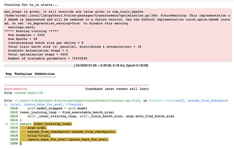 Trainer Runtimeerror The Size Of Tensor A 462 Must Match The Size Of