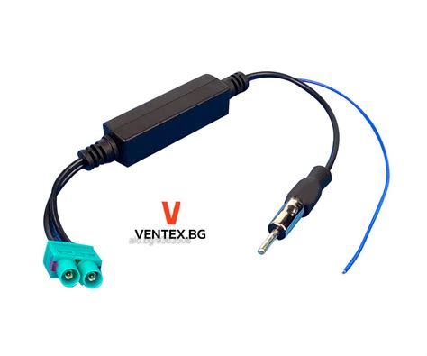 Антенен адаптер от двойна FAKRA букса към DIN за AUDI VW факра към дин ...