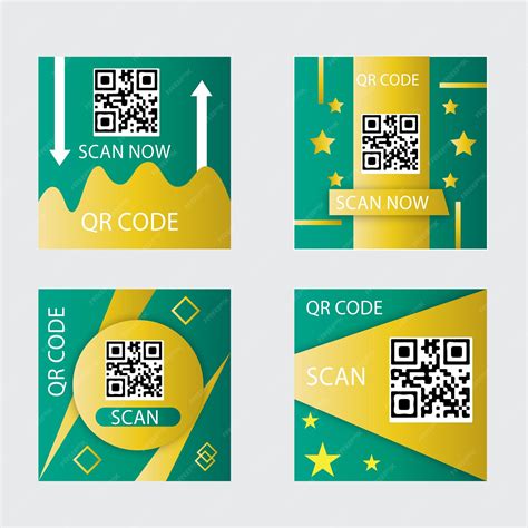 Premium Vector Qr Code Label Set Premium Vector Qr Code Label Set
