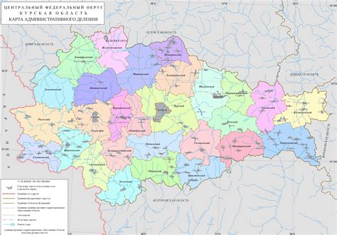 Карта курской области распечатать