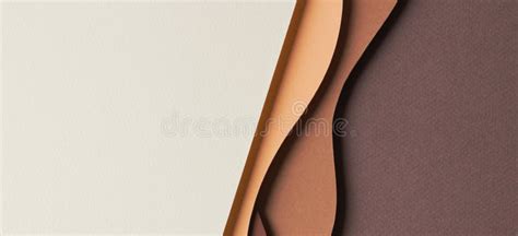 Abstract Colored Paper Texture Background Minimal Paper Cut Style Composition With Layers Of