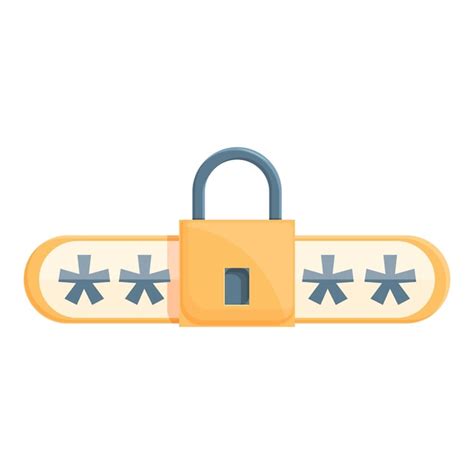 Premium Vector Guard Password Protection Icon Cartoon Of Guard